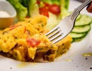 Vegan Polenta & Plum Tomato Loaf, great for lunch! - Especially Vegan
