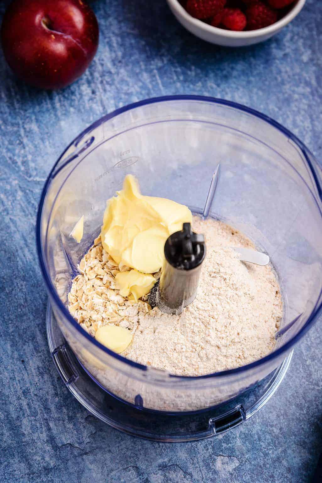 Vegan Fruit Custard Crumbles, great hot or cold! - Especially Vegan