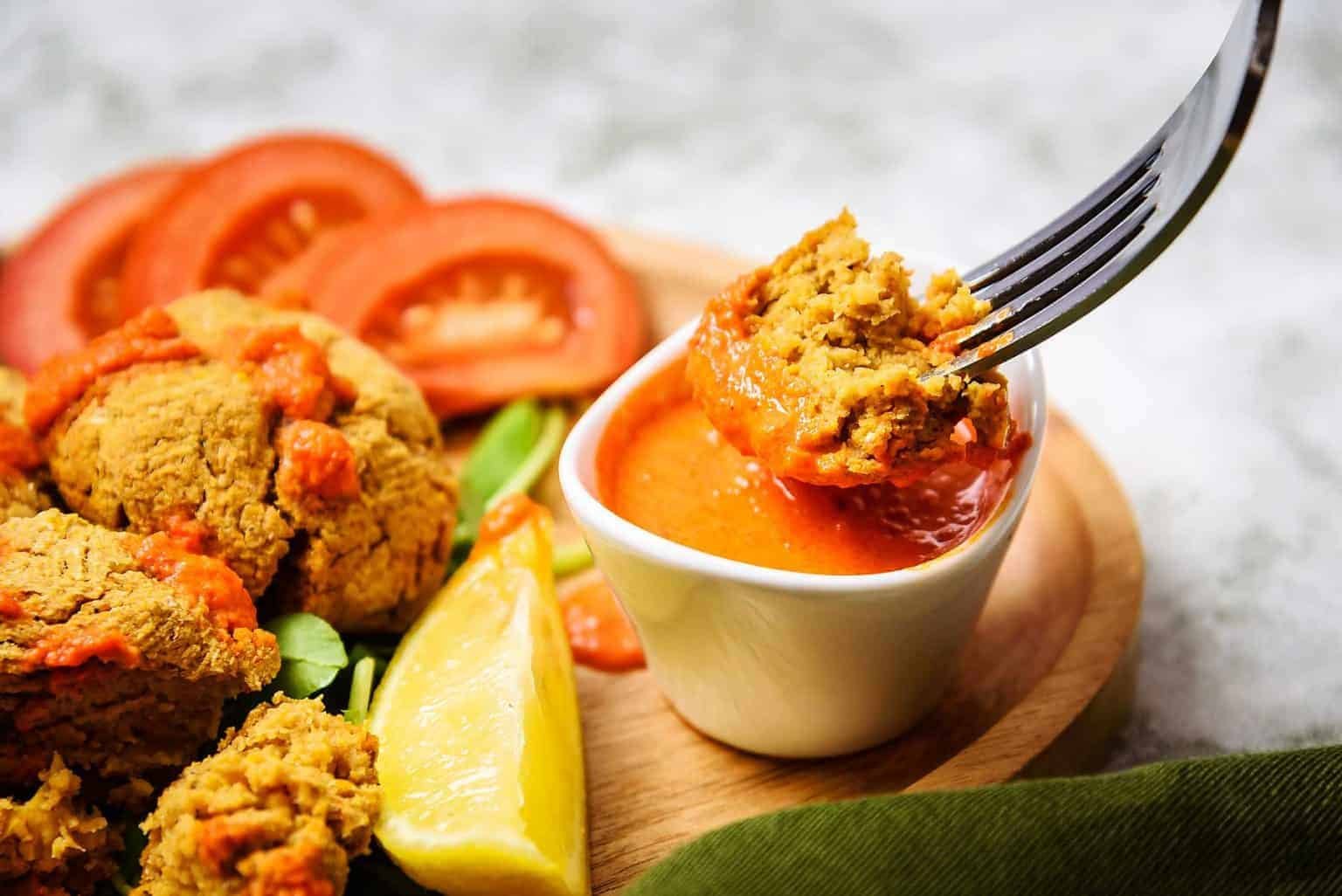 Vegan Chickpea & Sweetcorn Falafel, light and moist! - Especially Vegan