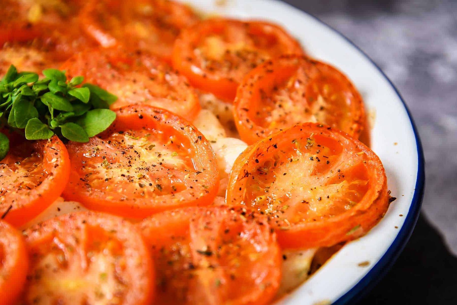 Vegan Cauliflower & Walnut Cheese, tomato topped! - Especially Vegan