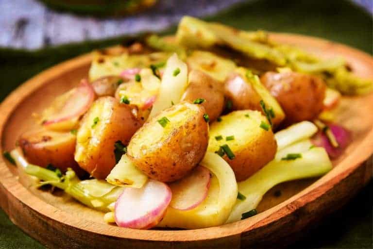 Warm Winter Potato Salad, Vegan! - Especially Vegan