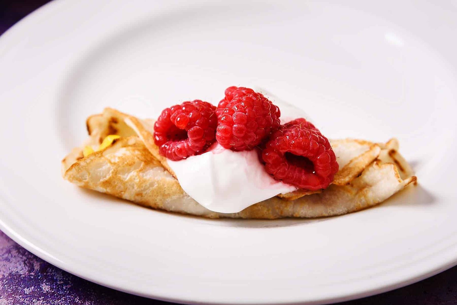 Mango & Raspberry Cider Crepes, incredibly easy! - Especially Vegan