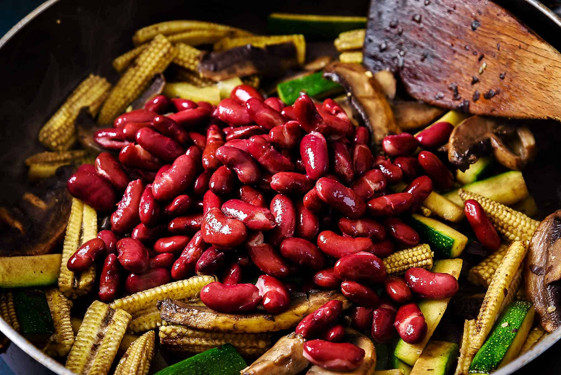 Vegan Vegetable & Bean Enchiladas - Especially Vegan