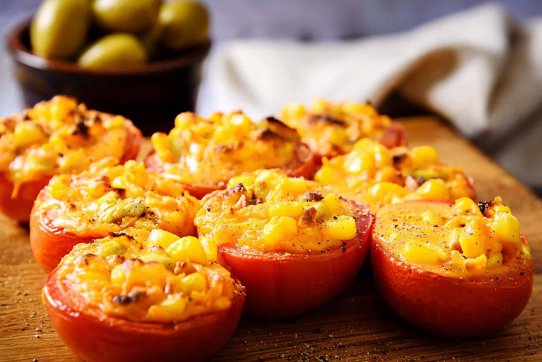 Stuffed Spicy Baked Tomatoes, so versatile! - Especially Vegan
